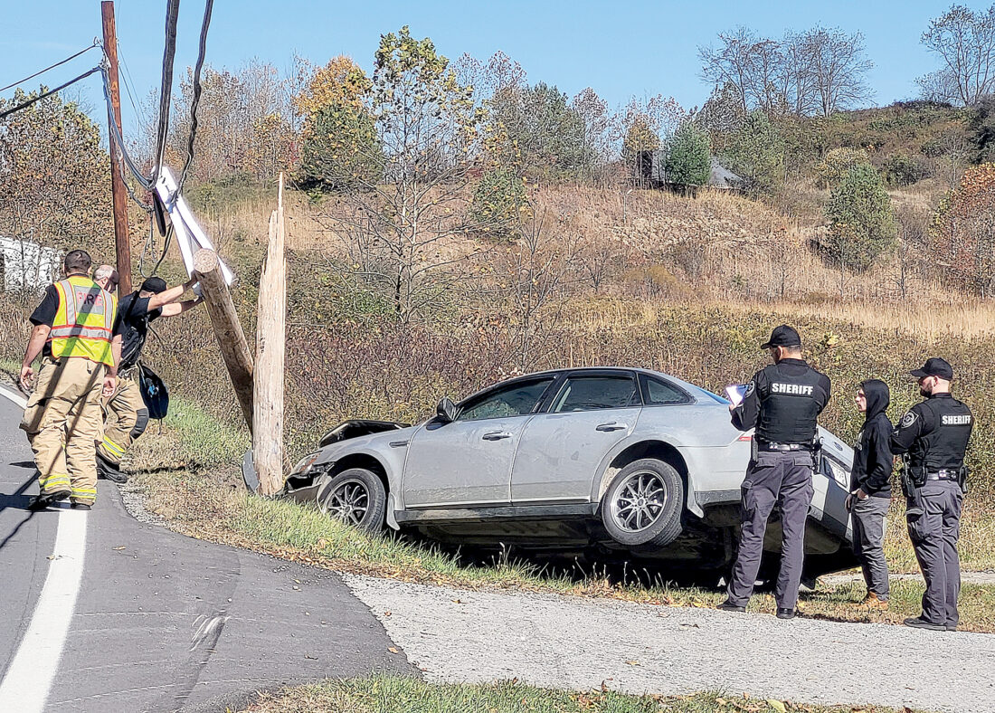Car Strikes Telephone Pole | News, Sports, Jobs - The Intermountain